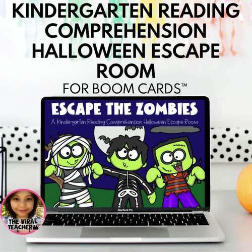 Kindergarten Halloween Reading Comprehension Escape Room Activity Boom ...