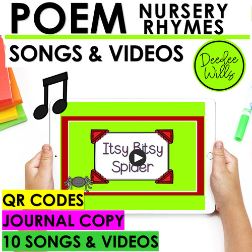 Nursery Rhymes Circle Time Songs w Videos & Song Book PreK Kindergarten ...