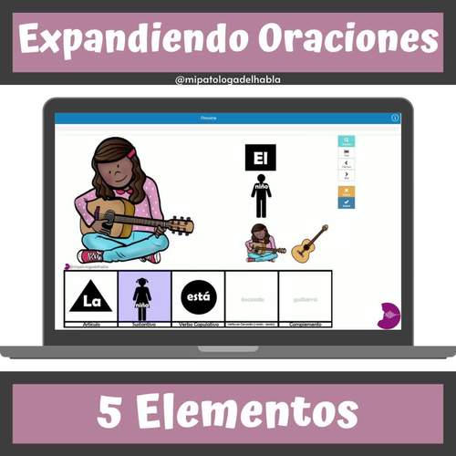 Expandiendo Oraciones 5 Elementos: Boom Cards by Mi Patologa del Habla
