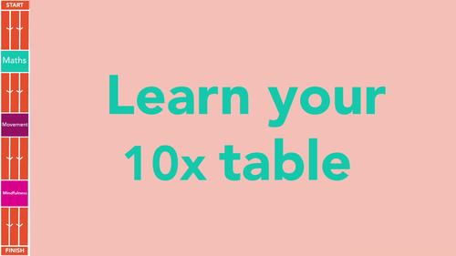 Multiplication Facts Worksheets and Video - 10x Times Table Circuits Bundle