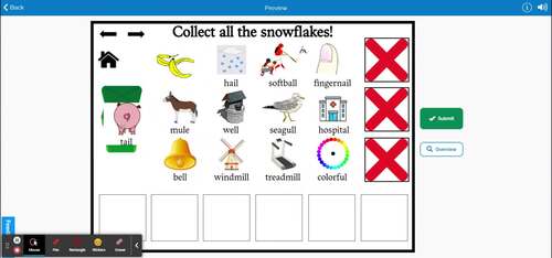 Winter Artic Game: Collect the Snowflakes - late developing sounds BOOM ...
