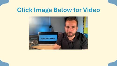 Create a Character Assignment: Literary Character Analysis | TPT