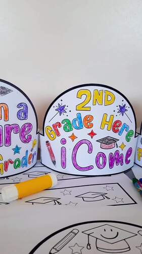Last Day of First Grade Crown Craft, Last Day of School Hat, End of Year