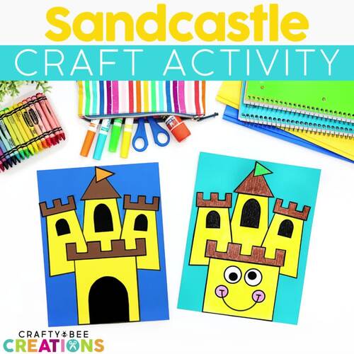 Sandcastle Summer Craft End of the Year Craftivity Beach Day Bulletin ...