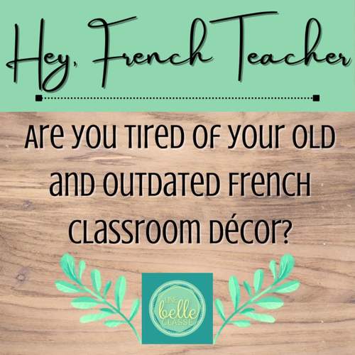 FRENCH classroom décor Bundle : FRANCO-RETRO / Décor de classe : GROOVY ...