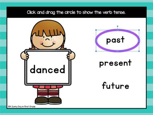 Past, Present, and Future Tense Verbs for Google Slides™ | TPT