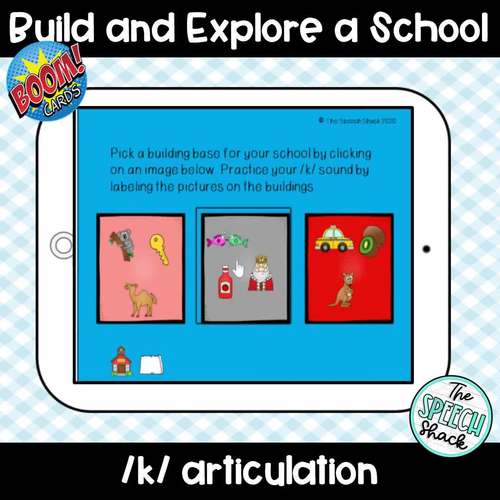 Back to School articulation BOOM Cards™- /k/ by The Speech Shack