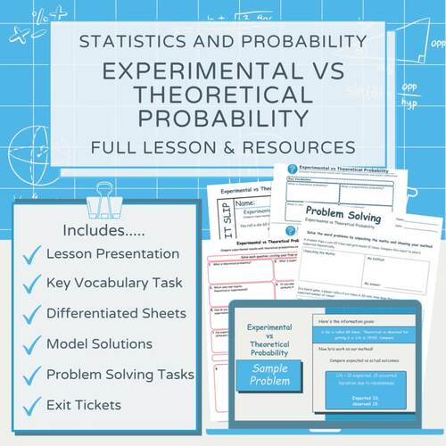 Experimental vs Theoretical Probability – Full Lesson & Differentiated ...