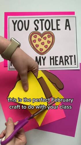 Valentines Day Craft | Pizza by ThatKinderMama | TPT
