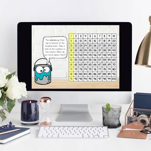 Hundred Chart | 1st Grade Place Value | 1st Grade Math Lesson Slides