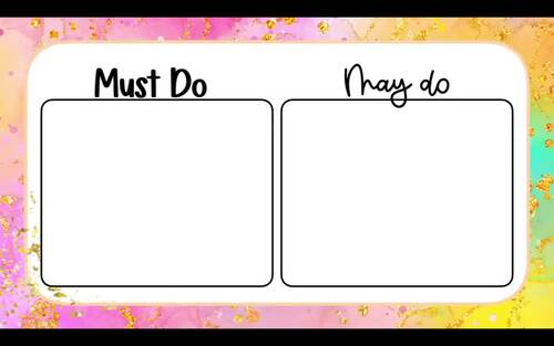 Google Slides Template - Colorful Golden - Daily Agenda Morning Meeting