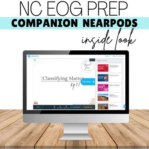 NC EOG Prep - Companion Nearpods - Physical Science ALL | TPT