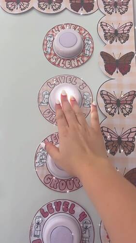 Voice Level Posters | Push Lights Noise Chart | BOHO BUTTERFLY ...