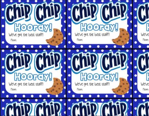 Cookies & Crackers Variety Pack Teacher (Staff) Appreciation Tag BUNDLE