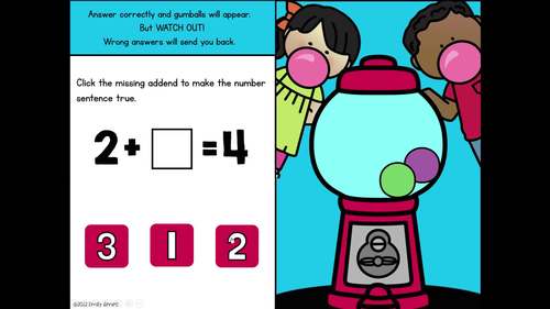 Math Games Math Activities - Missing Numbers Addition-Missing Addends