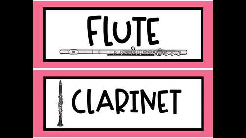 Bright Rainbow Music Word Wall by Turn Up DeNoise | TPT