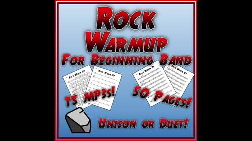 Rock Warm Up - Duet Arrangement for Beginning Band by Mr G Music Tech
