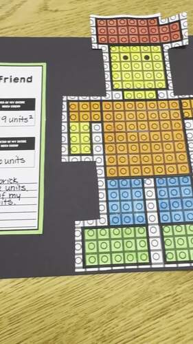 Area & Perimeter Project: Build a Brick Friend | Teaching Slides ...