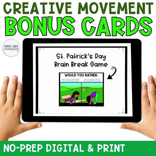St Patrick's Day Social Emotional Would You Rather Yoga Pose Cards ...