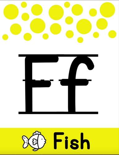 Yellow Polka Dot Party Alphabet Posters: Set #3 by Magical Miss Meg