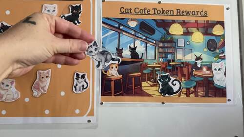 Cat Cafe Reward Chart, Cute cats token rewards, K-12 positive behavior ...