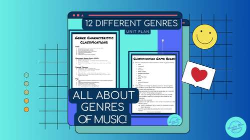 GENRES OF MUSIC UNIT | Middle School General Music | Print | TPT