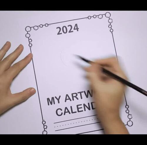 Directed drawing calendar 2024 - Parent gift calendar 2024. | TPT