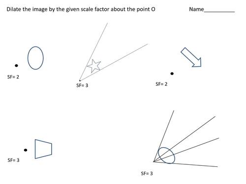 Practice: Dilating Shapes Using A Ruler by The Independent Variable