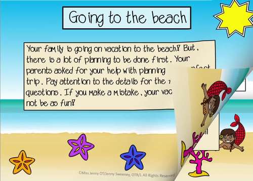 Executive Functioning Planning Boom Cards by Miss Jenny OT | TpT