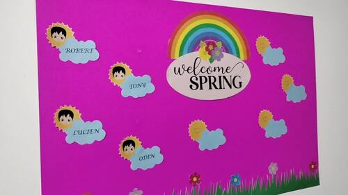Spring Bulletin Board Kit - Classroom Decoration or Door Decoration