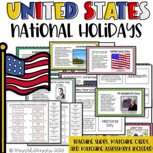 United States National Holidays Mini Lesson | U.S. National Holidays