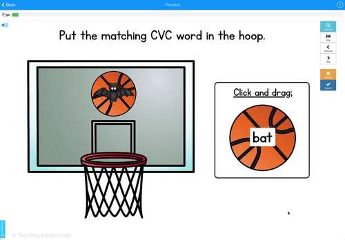 CVC Words to Image Matching | Errorless Learning Boom Cards by Teaching ...