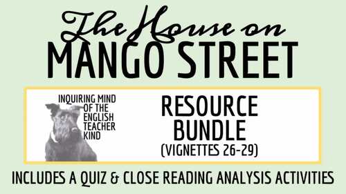 The House on Mango Street Quiz and Analysis Worksheets Bundle ...