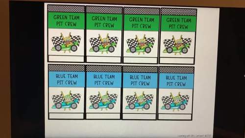 Race Day/ Race Track Classroom Transformation Signage, Tags, & More!