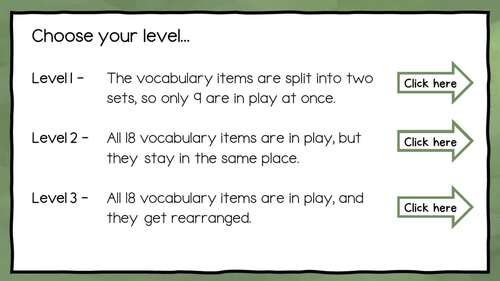 Transport | Br. English Vocabulary Memory Game | Kim's Game / What's ...