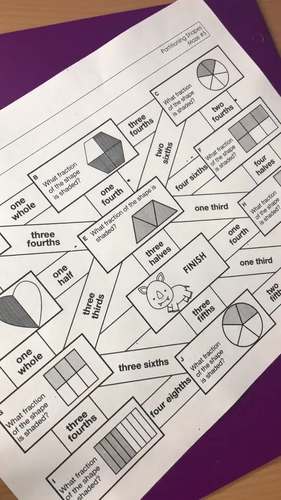 Math Mazes - 2D and 3D Shapes, Partitioning Shapes - 2nd Grade Early ...