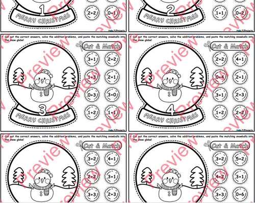 Snow Globe Math: Fun Addition Activities from 1 to 20(Christmas Math)