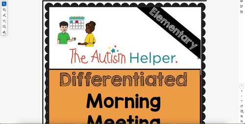 Differentiated Morning Meeting - Elementary Edition by The Autism Helper