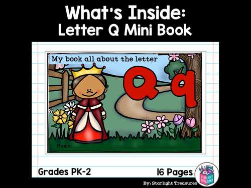 Alphabet Letter of the Week: The Letter Q Mini Book by Starlight Treasures