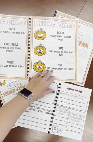 Fall Feelings Journal | Elementary Morning Journal | Feelings Check In