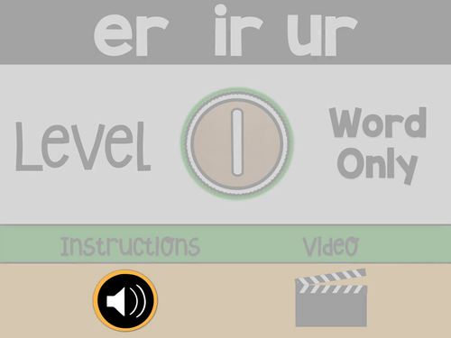 R Controlled Vowels : ER IR UR Digital Resource Distance Learning