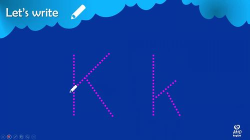 Digital Alphabet Letter K no prep Lesson PPT for Distance Learning