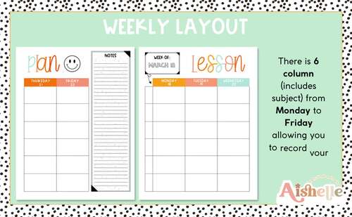 2023-2024 Teacher Planner Printable | Teacher Binder | Groovy Smiley ...