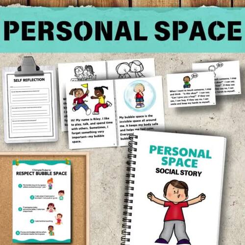 Personal Space Social Story l Reflection Sheet l Personal Space Bubble ...