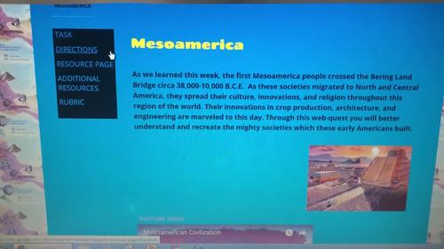 Mesoamerica Research Project/Essay (, Task, Process, Resources, Rubric)