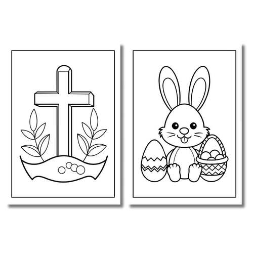 preschool coloring pages easter