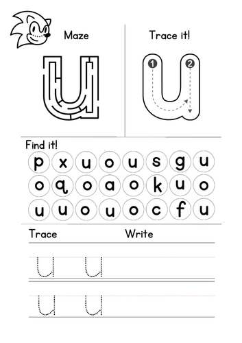 Sonic Letter Recognition Activities by Blueteach | TPT