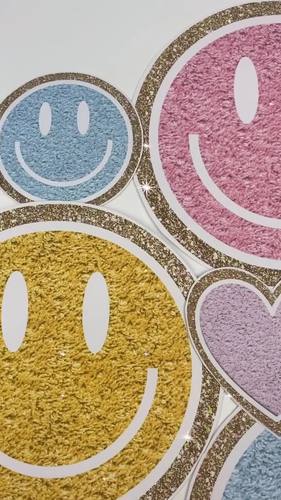 Retro Pastel Classroom Decor: Smiley Face Patches by Learning with Kiki