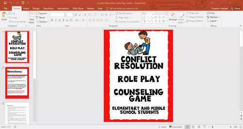 CONFLICT RESOLUTION Role Play Game for grades 2-8 | TPT