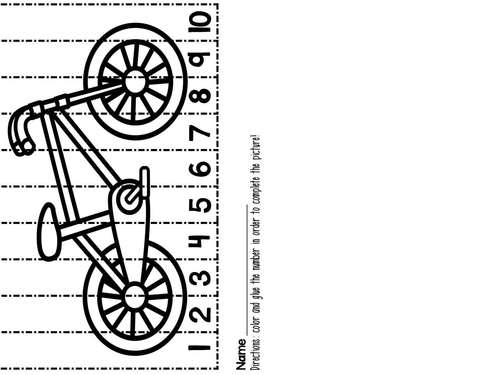 Counting Puzzles to 10 Transportation Theme by Erika Deane | TpT